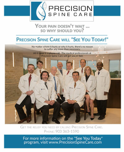 In Pain? We’ll See You Today! | Precision Spine Care